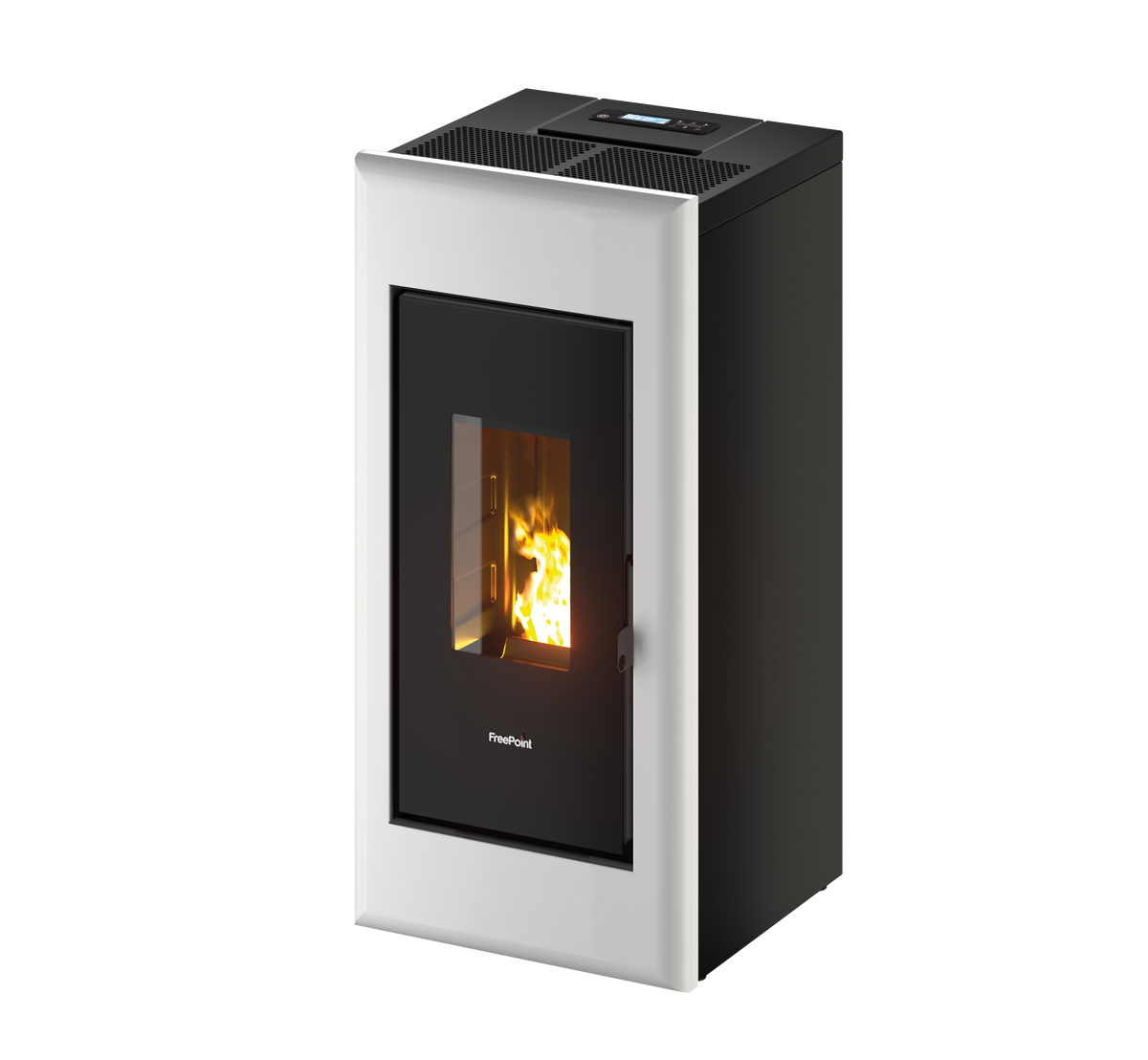 Freepoint One 7 White Freestanding Pellet Stove, Eco Design Approved ...