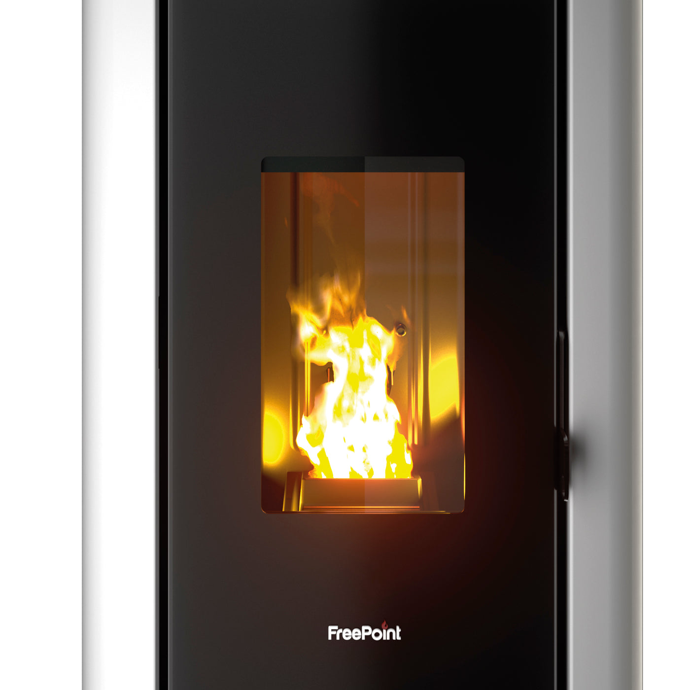 Freepoint One 7 White Freestanding Pellet Stove, Eco Design Approved ...