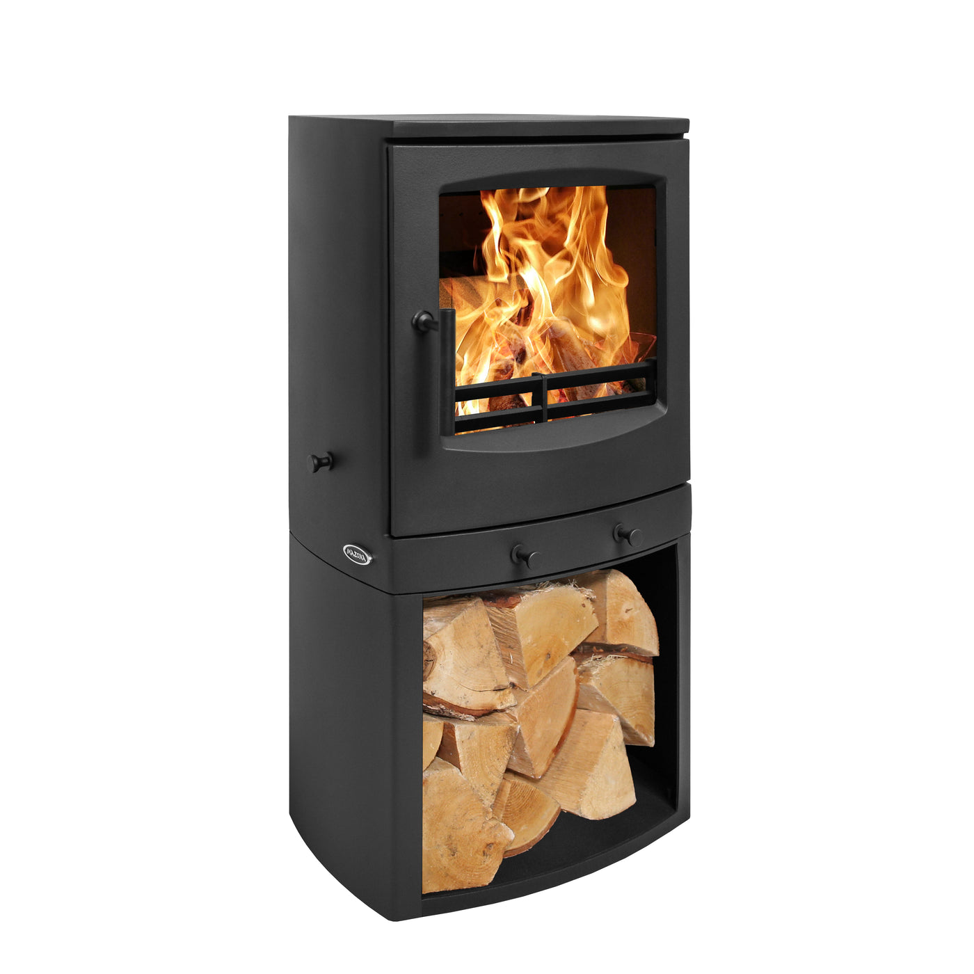 Mazona Eco Crewe 5kW Stove, Multifuel, Woodburning, Log Store, Freesta ...