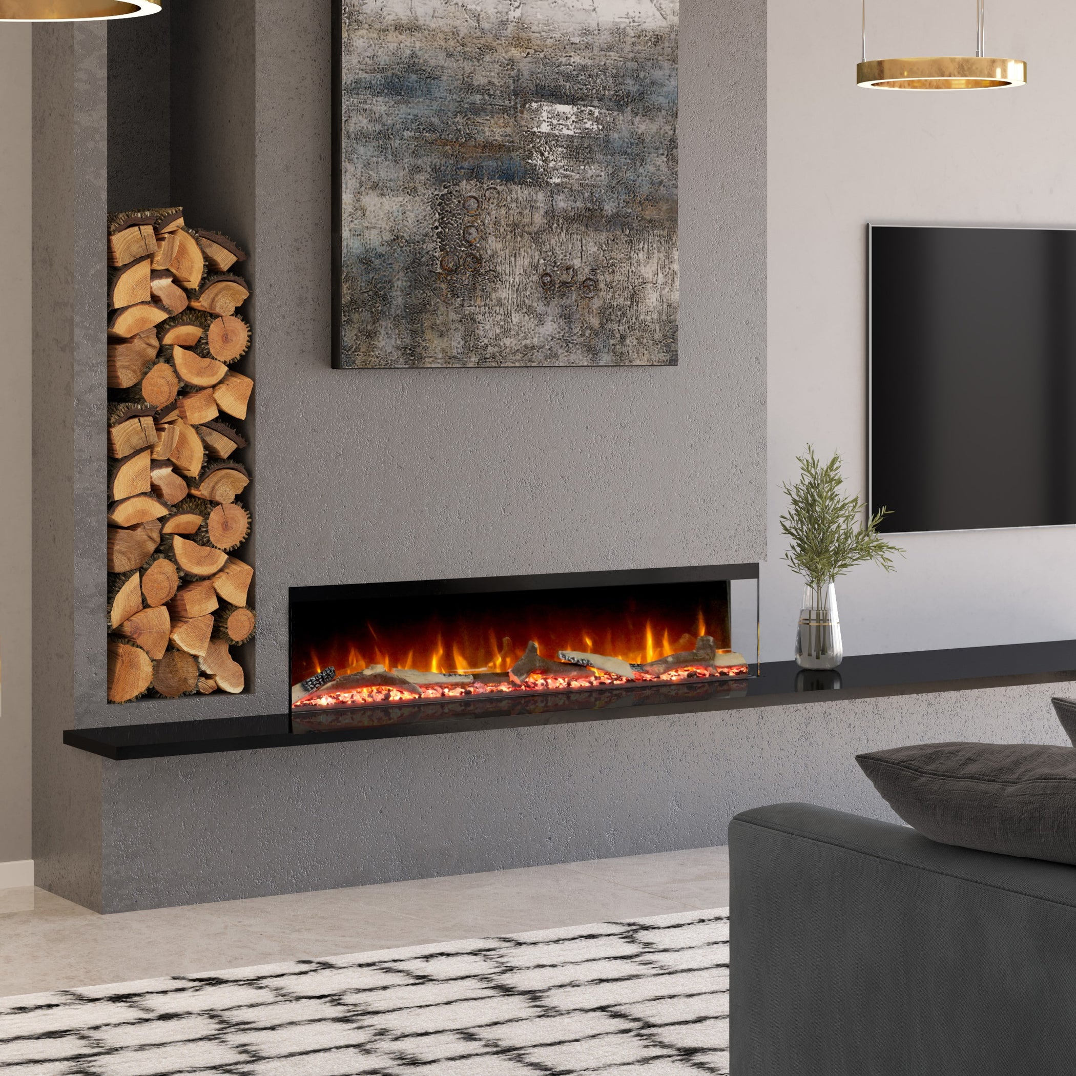 Ezee Glow 36'' Celestial Built-In Electric Fire — GR8 Fires