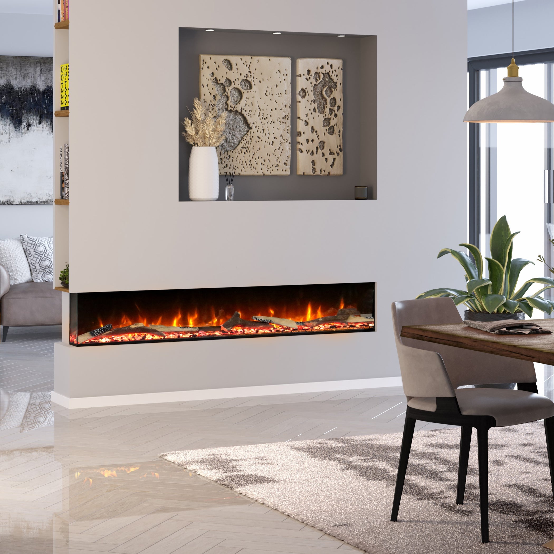 Ezee Glow 50'' Celestial Built-In Electric Fire — GR8 Fires