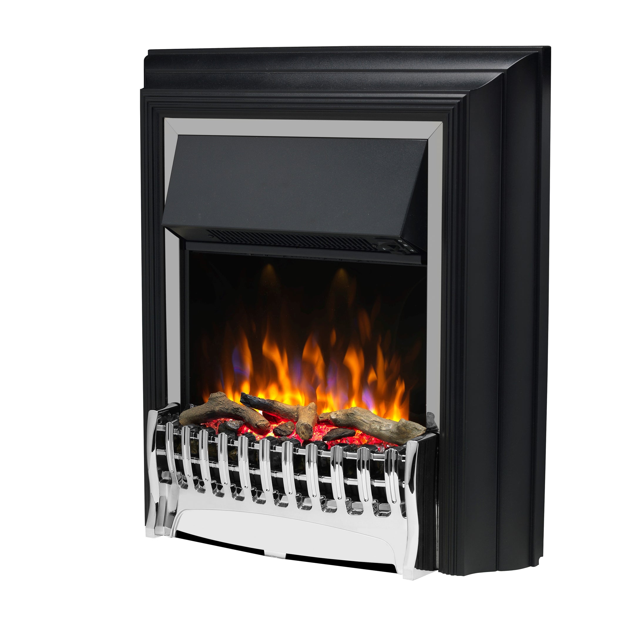 Dimplex Kingsley Deluxe 2kW Electric Inset Stove Chrome, Optiflame ...
