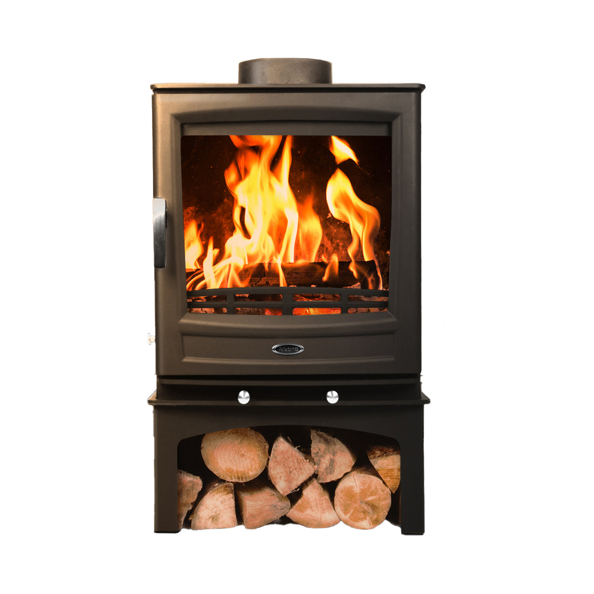 Arizona A05 5kW Eco Design Multi-Fuel Stove And log Store — GR8 Fires