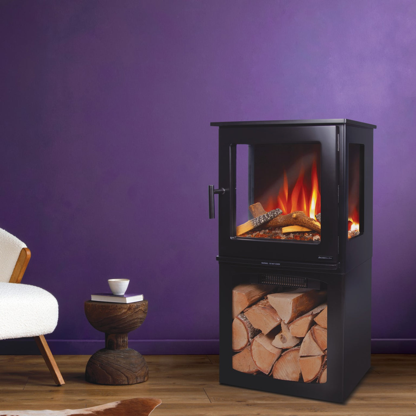 Ezee Glow Crescent Electric Freestanding Stove 1.9KW — GR8 Fires