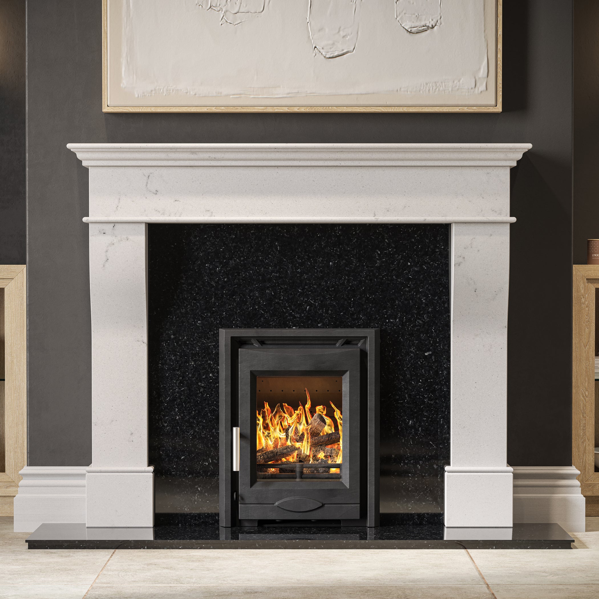 Mazona Dedham 7kW Stove, Multifuel, Woodburning, Inset, Eco Design App ...