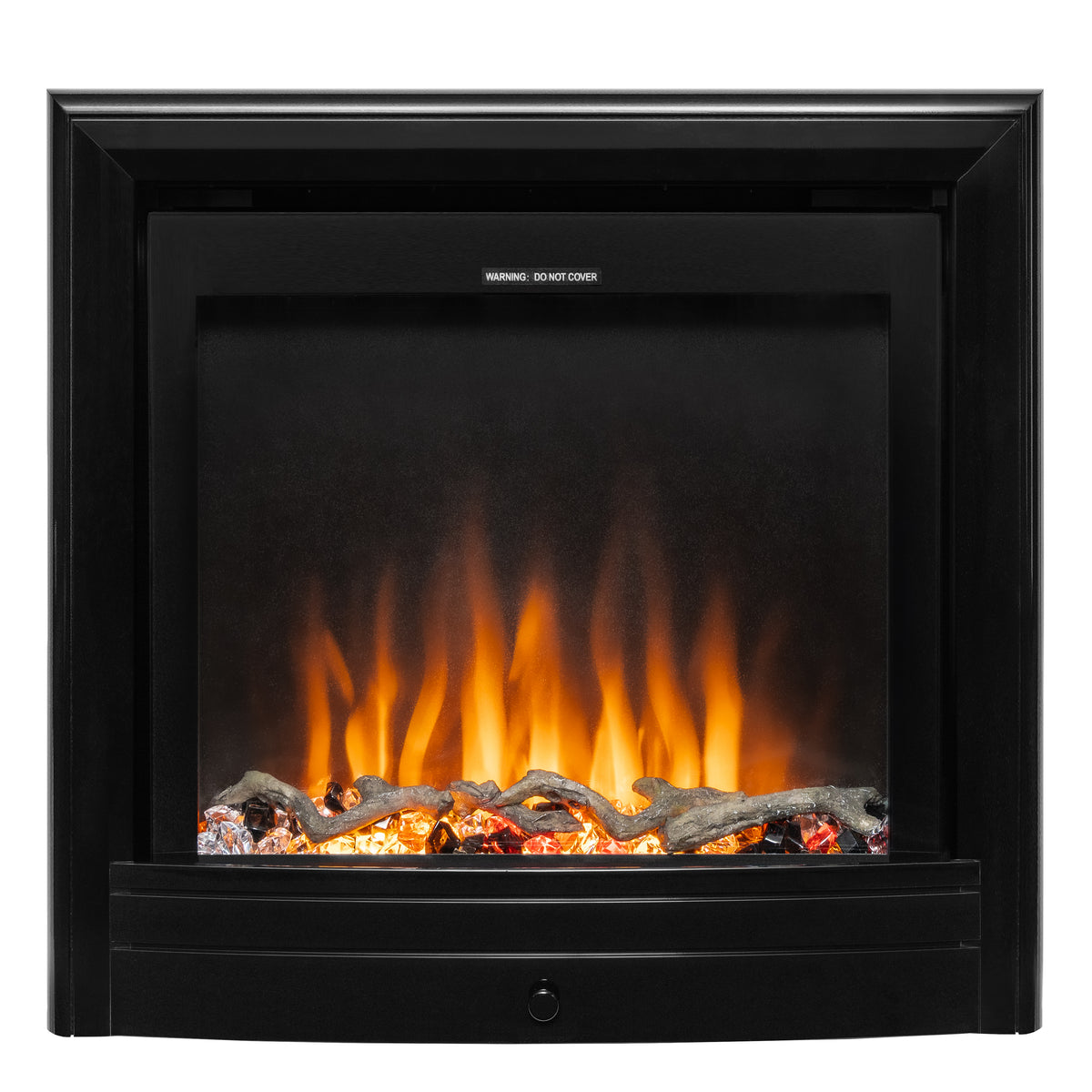 Ezee Glow Pulse Widescreen Black Inset Electric Fire With Nickel Trim ...
