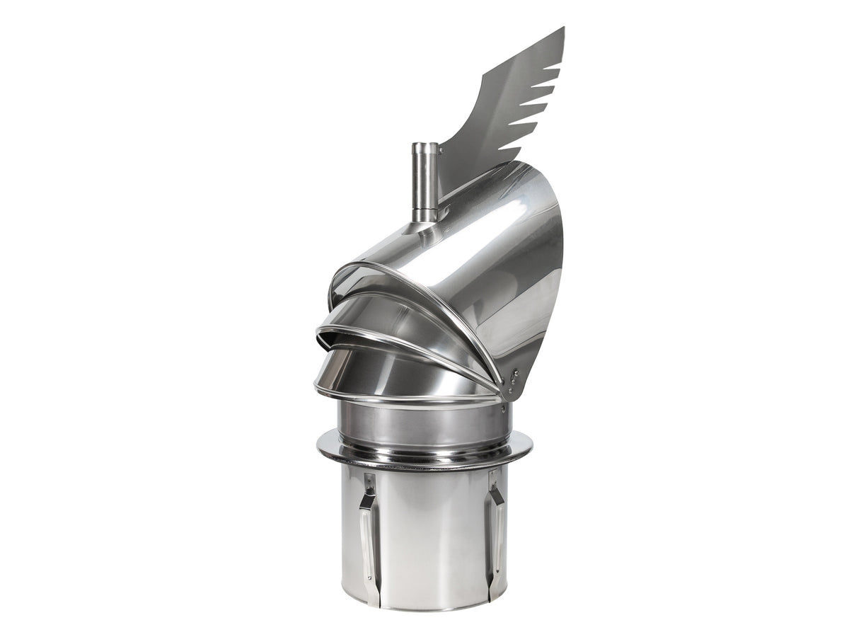 Rotowent 150mm Dragon Chimney Cowl Stanless Steel — GR8 Fires