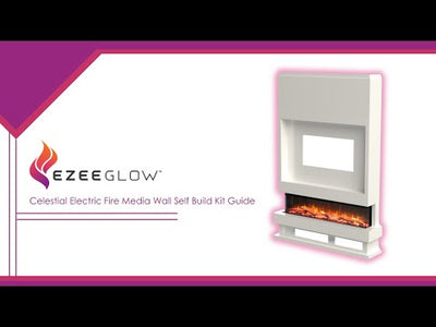 Ezee Glow Celestial 50" Electric Fire Self Build Media Wall Kit — GR8 Fires