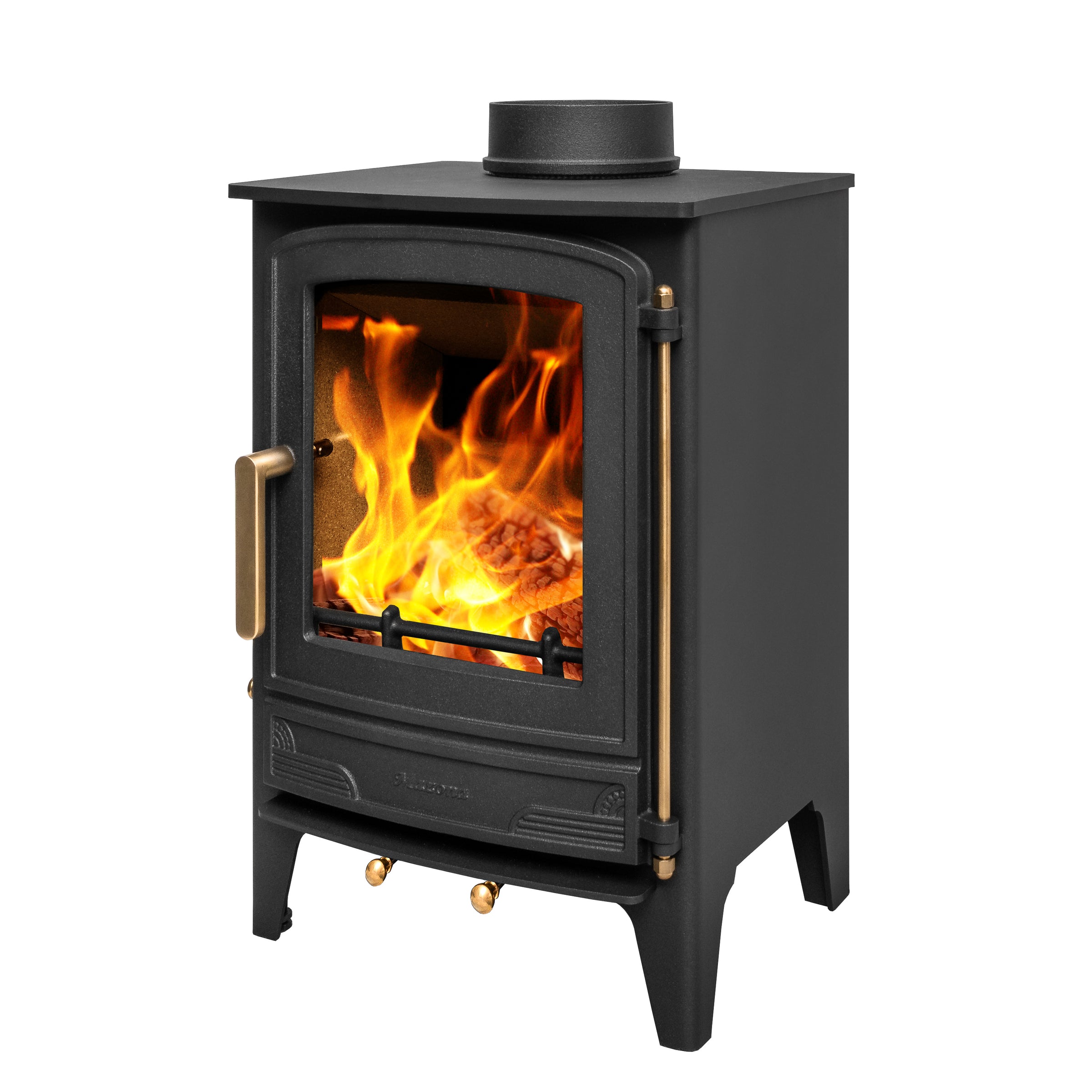 Mazona Warwick 5 kW Multifuel Woodburning Stove, Freestanding, Eco Des ...