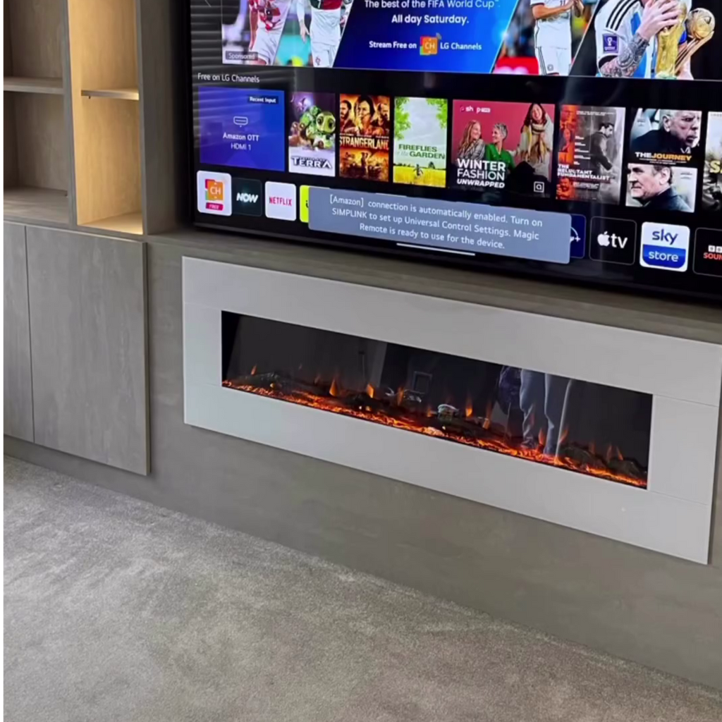 Media Wall Electric Fires | Built-in & Wall-Mounted — GR8 Fires