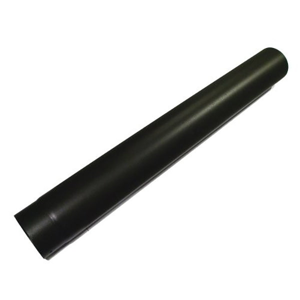 1 metre Straight 5 Inch Plain Black Flue Section — GR8 Fires