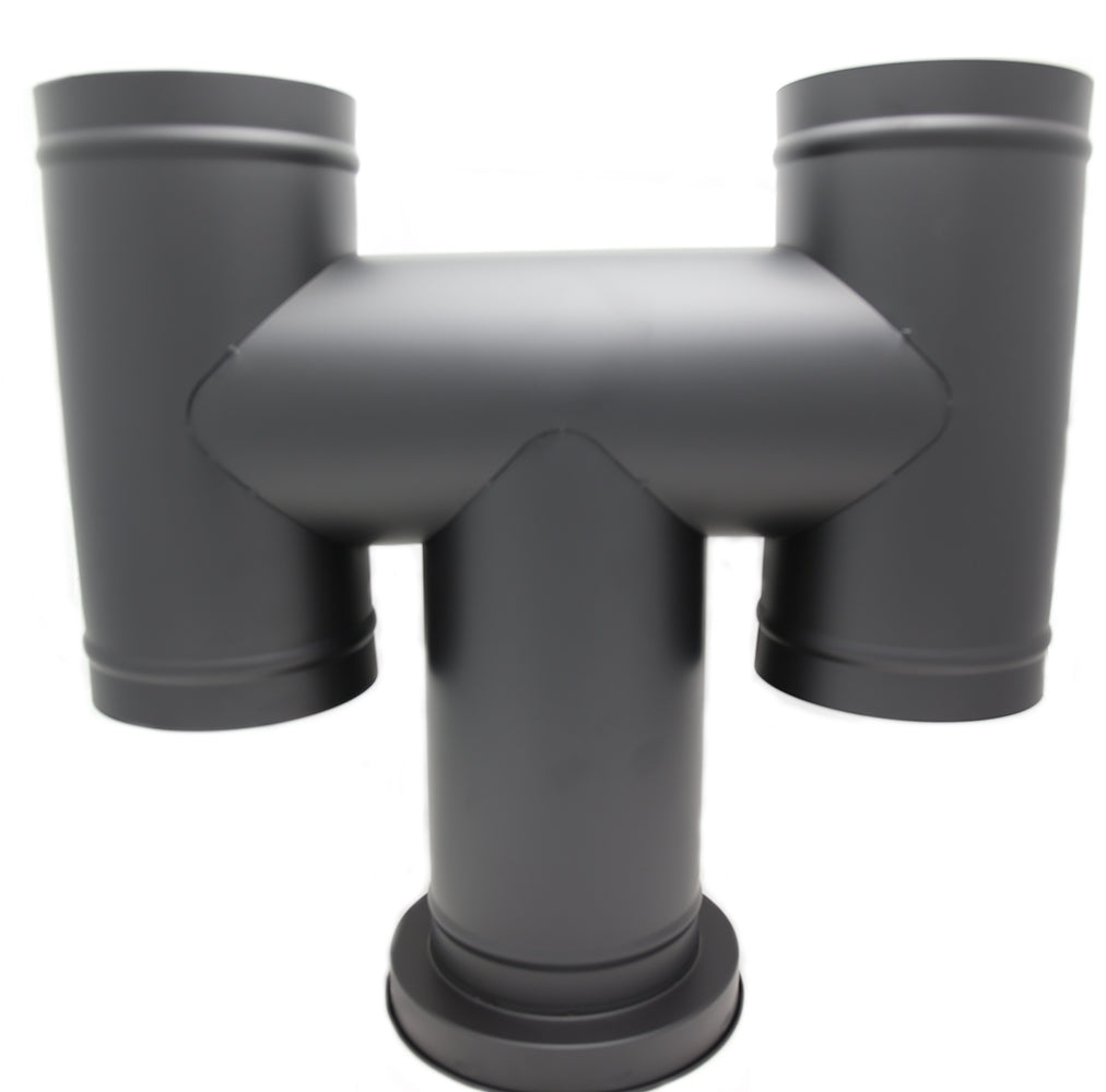 6 inch Black Twin Wall Cowl H — GR8 Fires