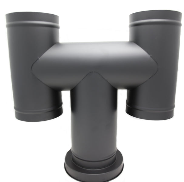 6 inch Black Twin Wall Cowl H — GR8 Fires